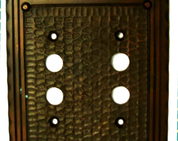 Mission Arts & Crafts Double Push Button Switch Plate - Etsy