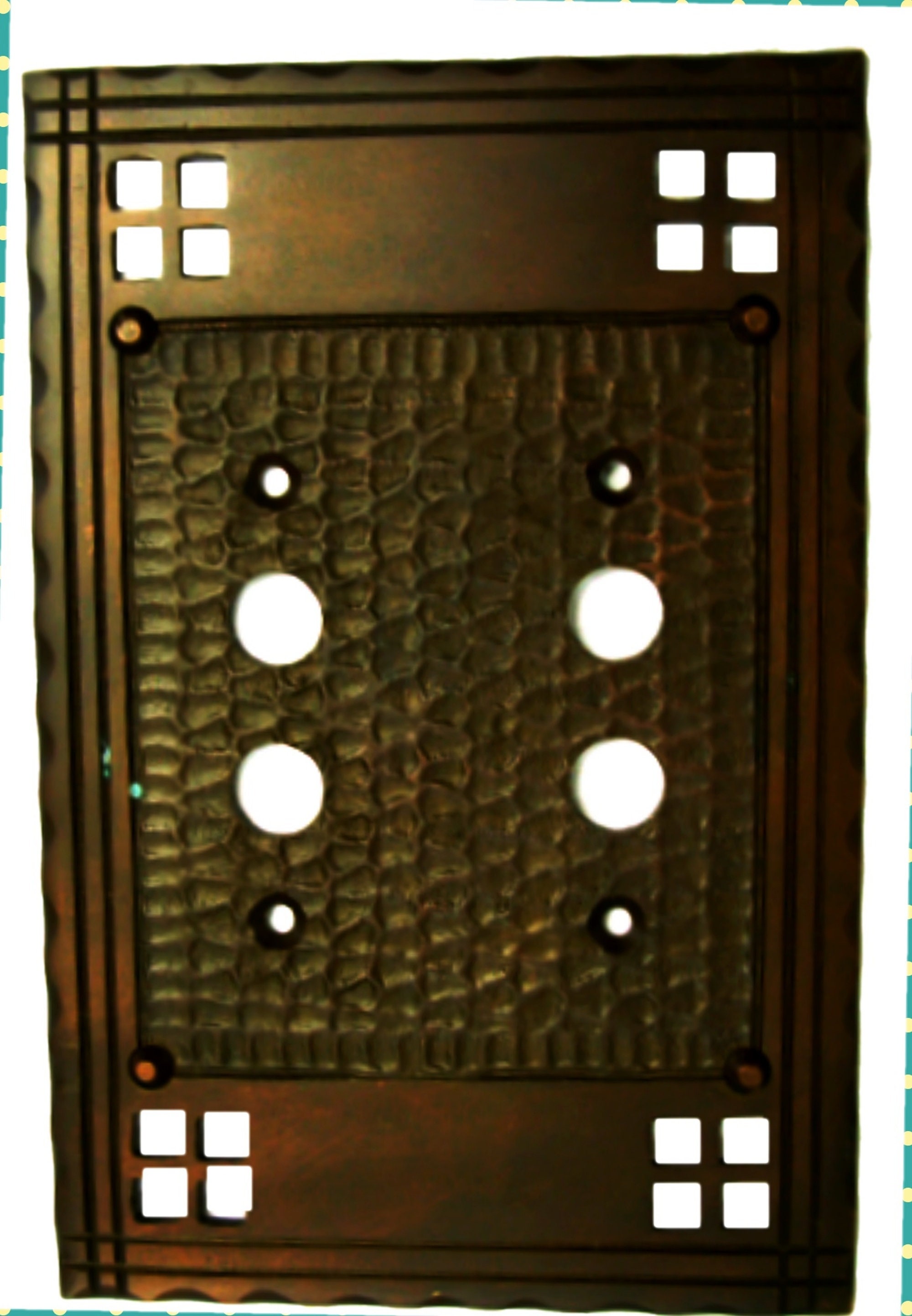 Mission Arts & Crafts Double Push Button Switch Plate - Etsy
