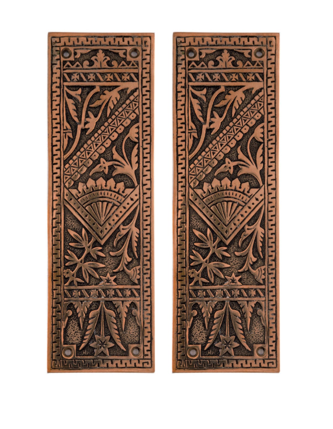 Oriental Pattern Push Plates - Etsy