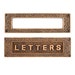 CHCO Large Decorative Letter Style Mail Slot, Unlacquered Brass ...
