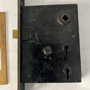 Antique Entry Doorknob Set With Lock and Keys Fully Restored Ca 1900 - Etsy