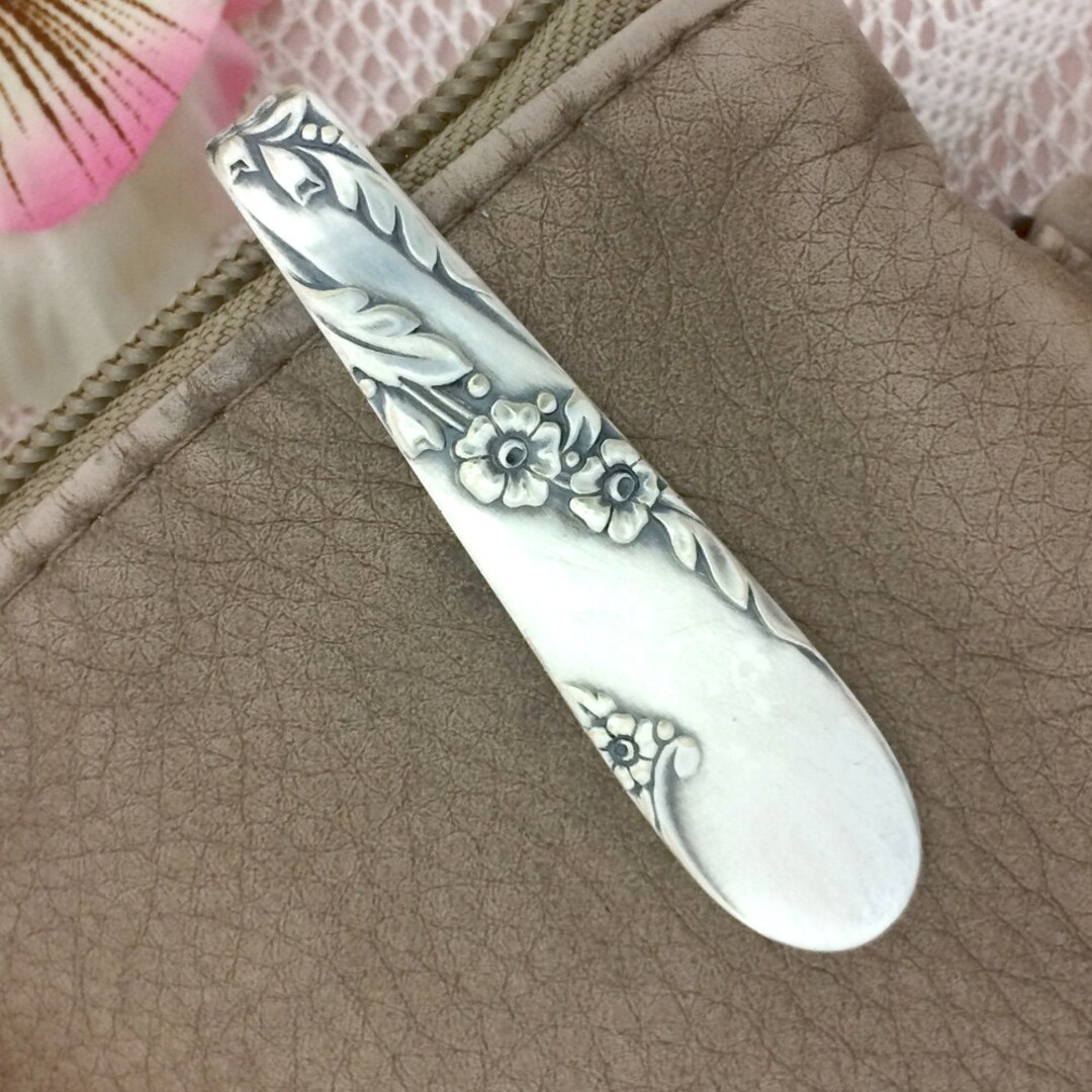 Silver Spoon Llavero Monedero Gancho BRIDAL WREATH 1950 Upcycled ...