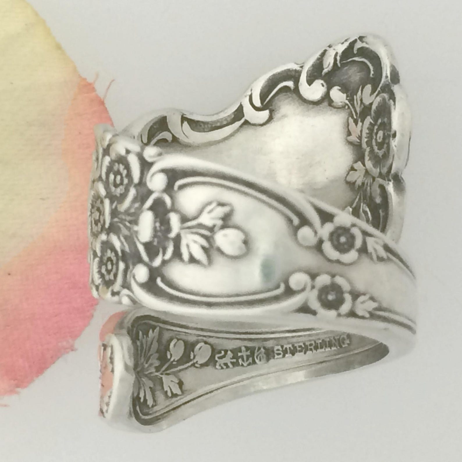Sterling Silver BUTTERCUP Ring Size 7 to 13 Custom Gorham 1899 Antique ...