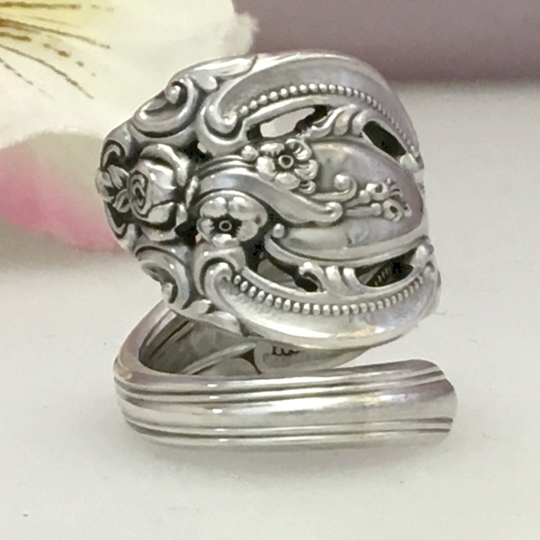 Victorian Sterling Ring LA SCALA Size 7 to 10 1964 Gorham Repurposed ...