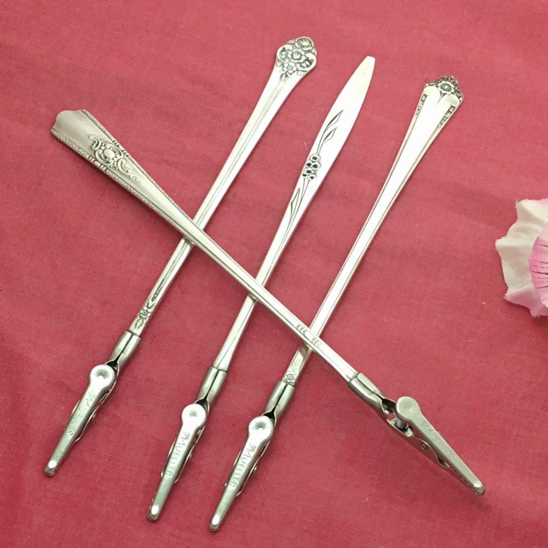 Silver Spoon Bracelet Buddy Helper Fastener CHOOSE Pattern Repurposed ...