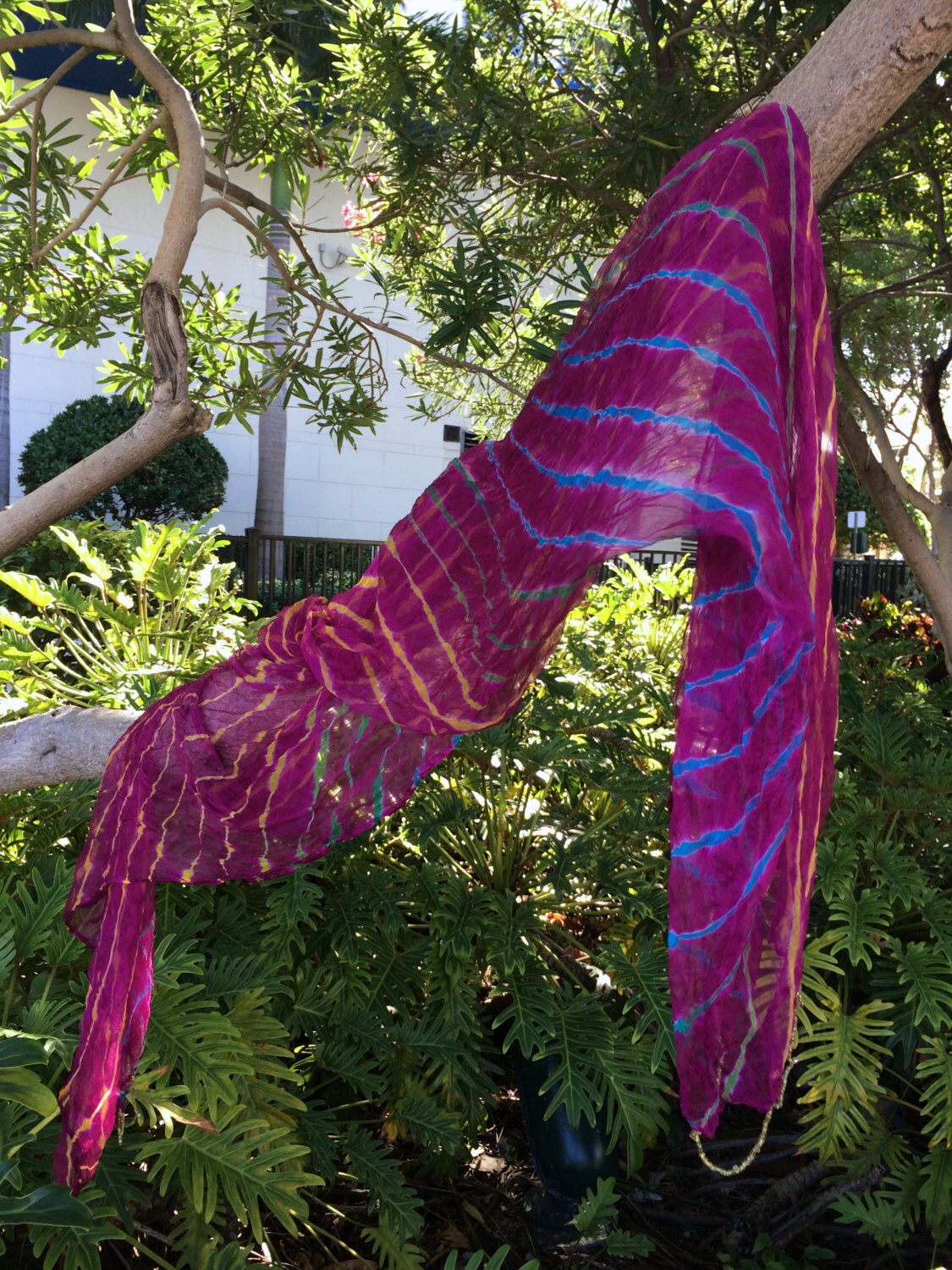 Multi-colored Sheer Silk Shawl/scarf - Etsy