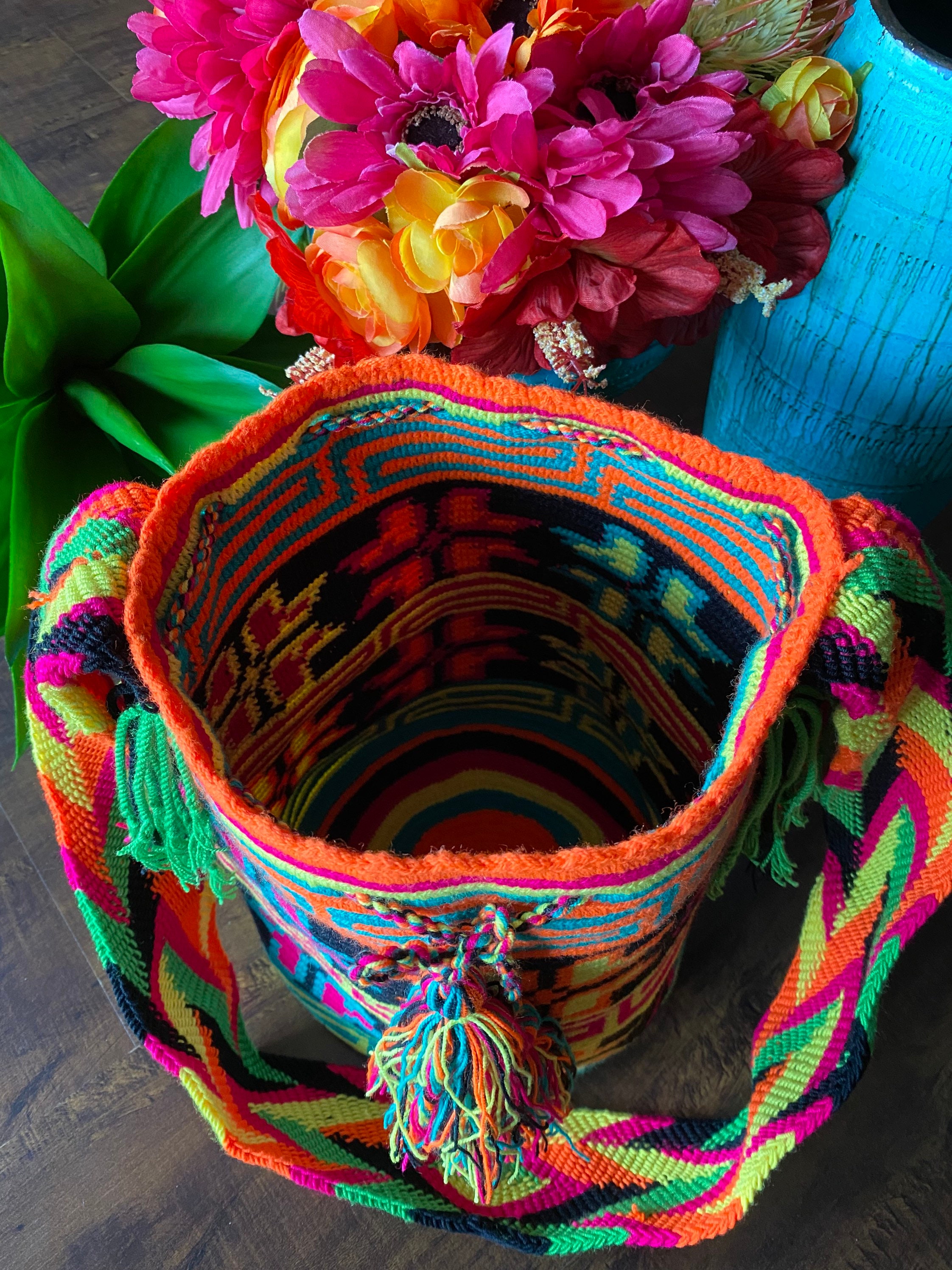 Colombian Crossbody Handmade Wayuu Bag. Colorful Mochila. Artisanal ...