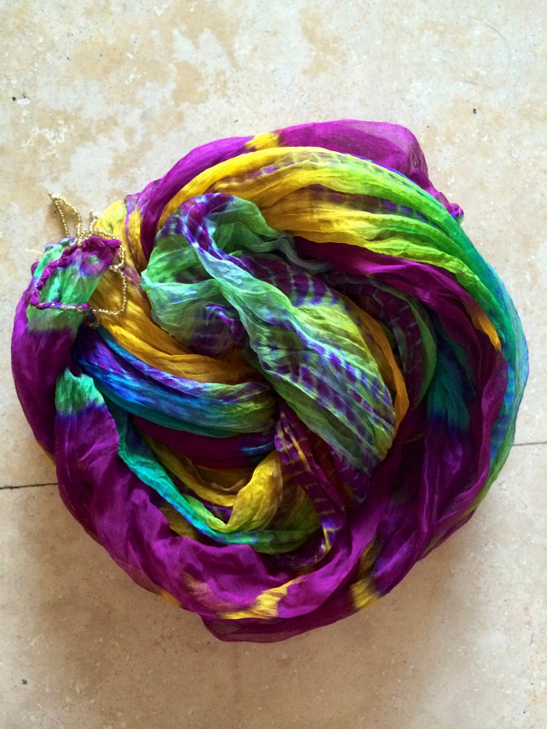 Multi-colored Sheer Silk Shawl/scarf - Etsy