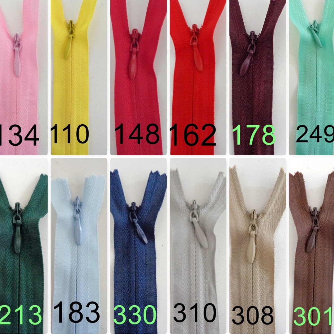 Zipper,25 Cm,seam Cover - Etsy