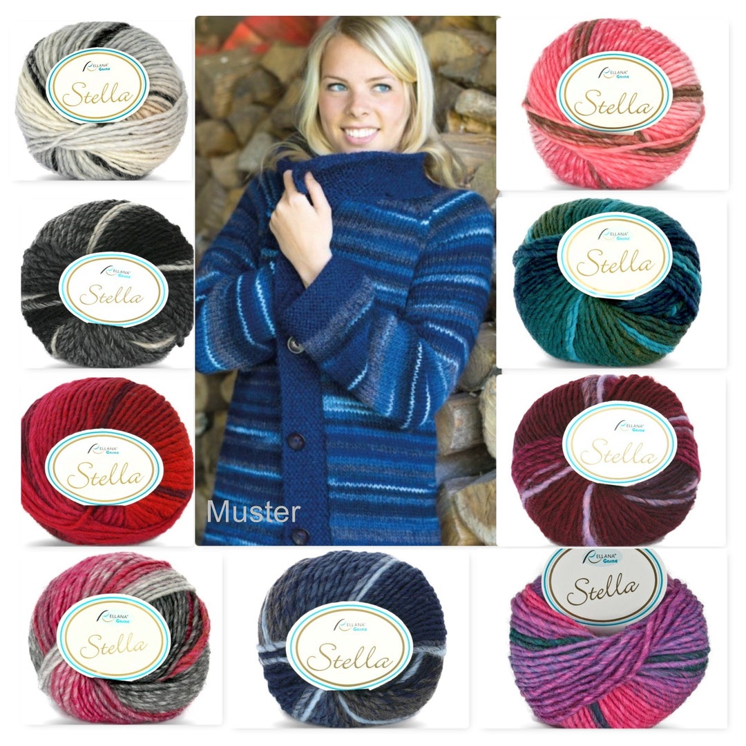 50g , Chunky, 90,00 Euro /1 Kg, Wick Yarn, stella, Gradient - Etsy UK
