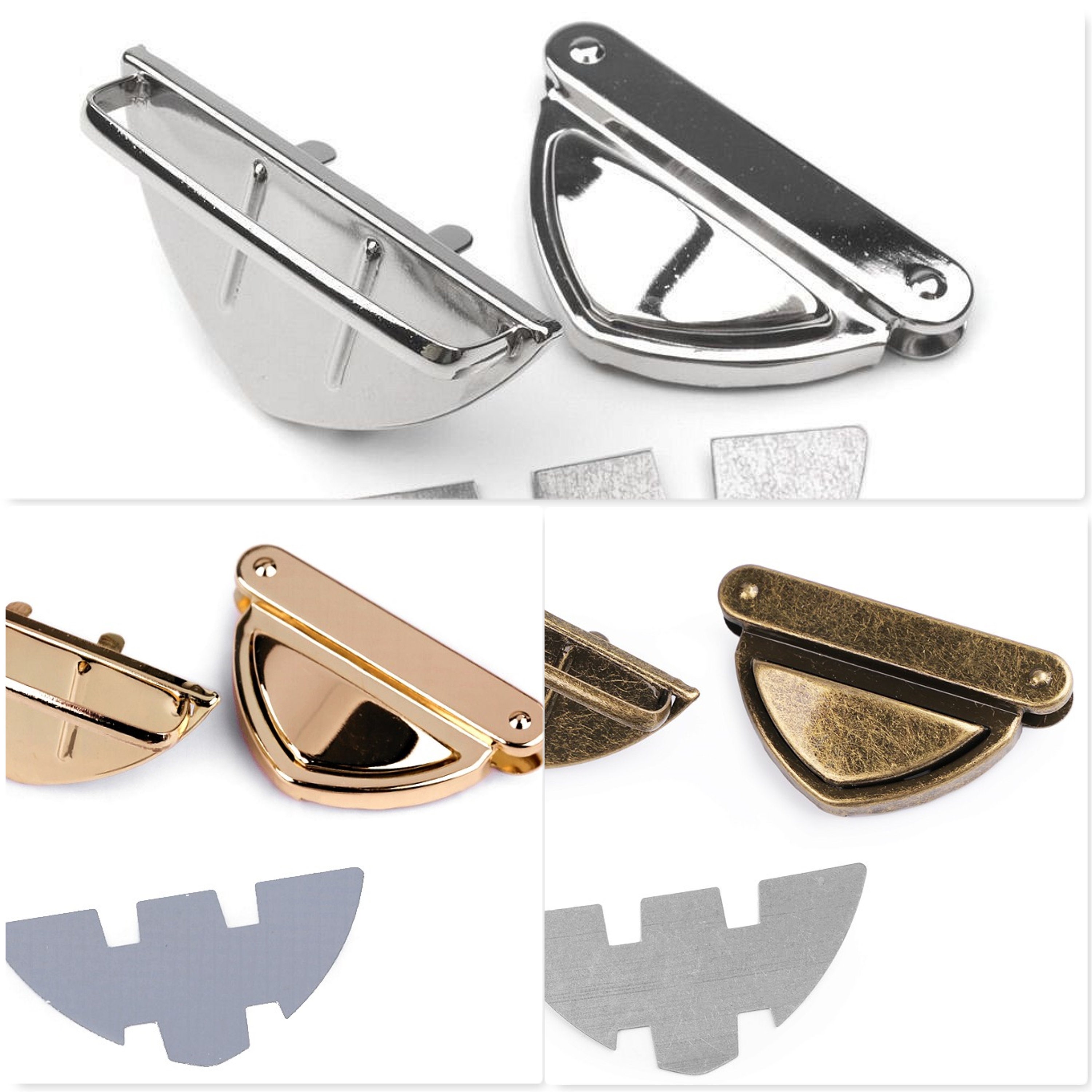 Plug-in Lock, Pocket Lock, Pocket Closure, Plug-in Closure, Silver ...