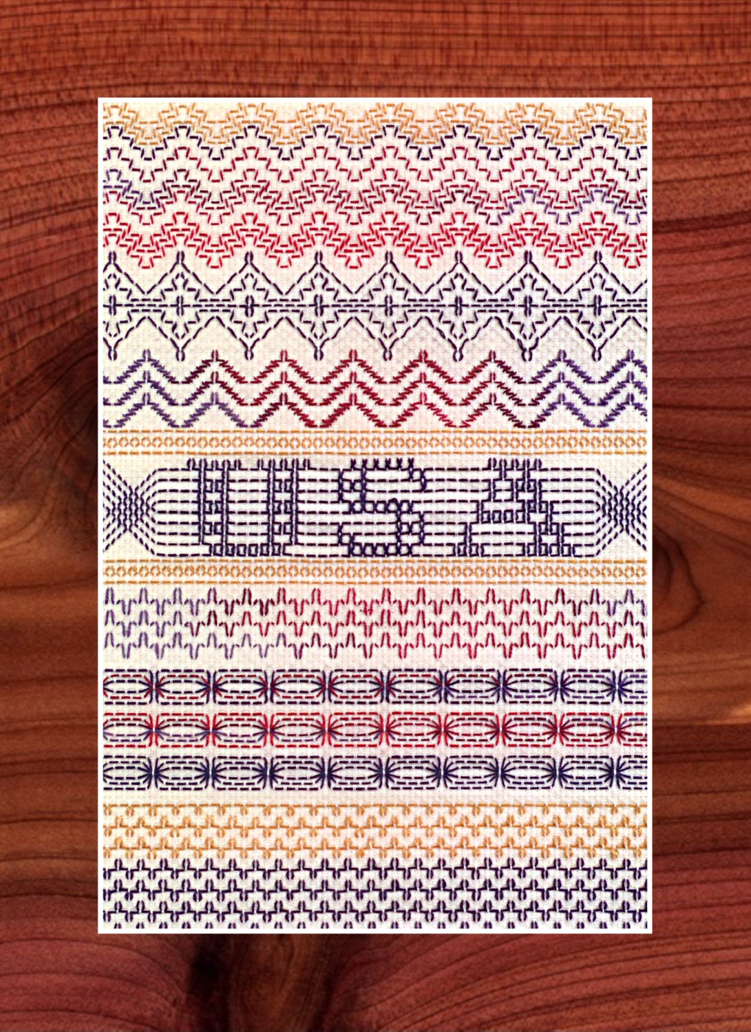USA Sampler Chart Pack for Huck Embroidery - Etsy