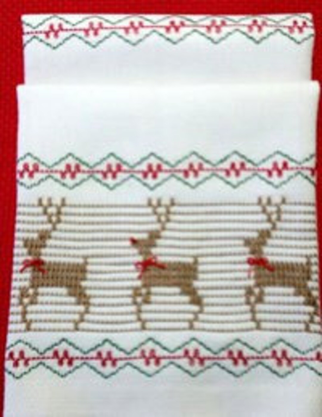 Rudolph-huck Towel Pattern - Etsy