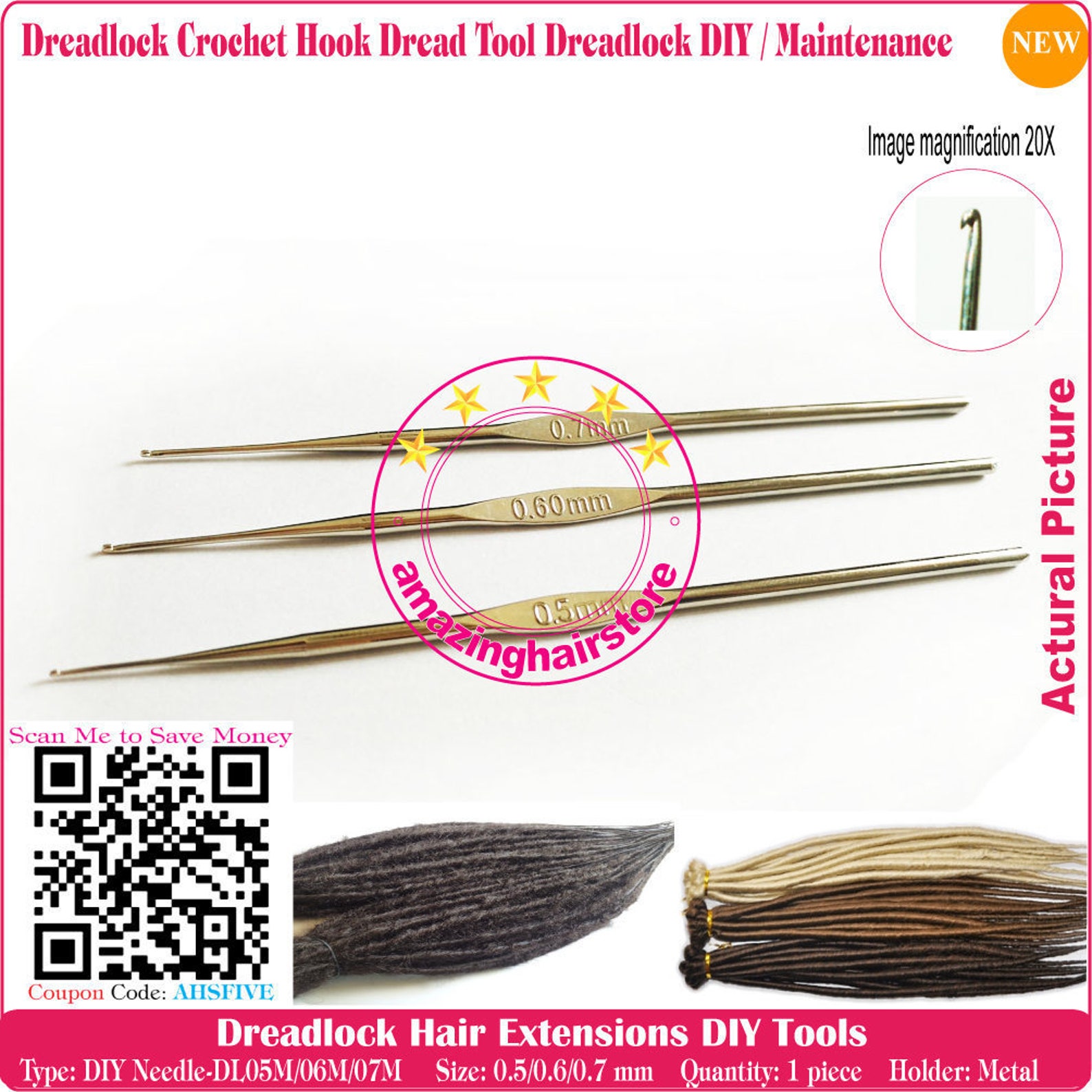 Professional Dreadlock Dreading Comb / Dread Crochet Hook - Etsy