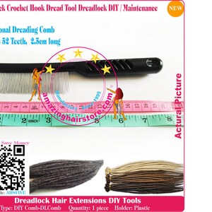 Professional Dreadlock Dreading Comb / Dread Crochet Hook Brand New ...
