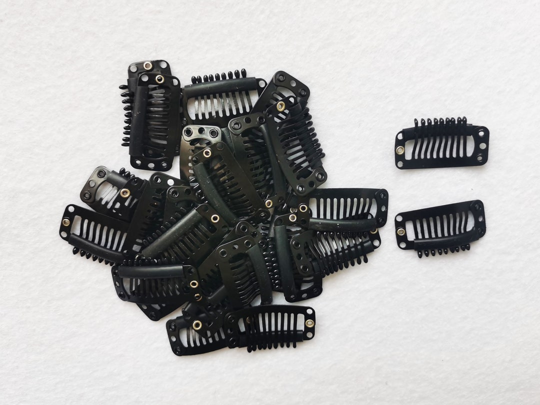 1440pcs Black High Quality Security Safety Clips to Clips in Hair ...