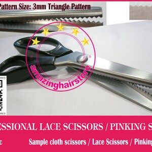 3mm Jagged Scissors Pinking Shears Lace Scissors to Make Repair Full ...