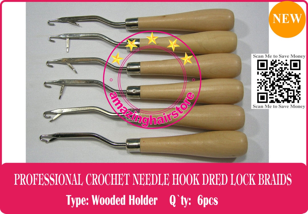 2/4/6/12/24 Pieces Brand NEW Crochet Hair Needle Hook Dreadlock Dread ...