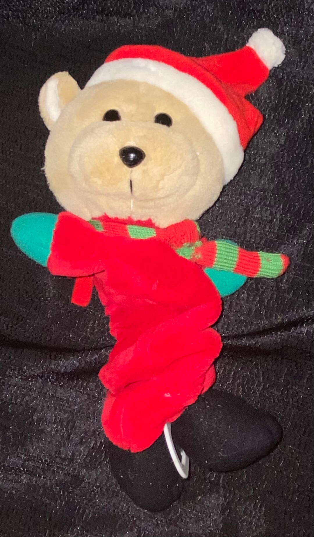 Vintage 1994 Christmas Musical Plush Pull String Body Grows Music Box ...