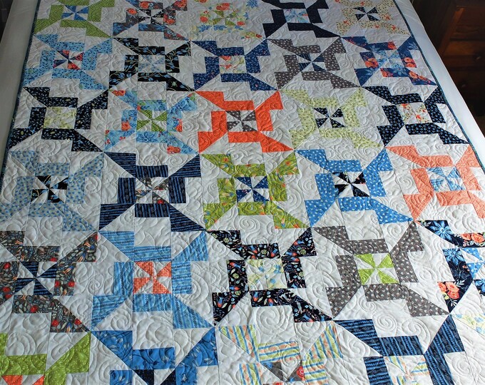 Colourful Modern Patchwork Quilt Lap Quilt Sofa Throw Bed - Etsy Australia