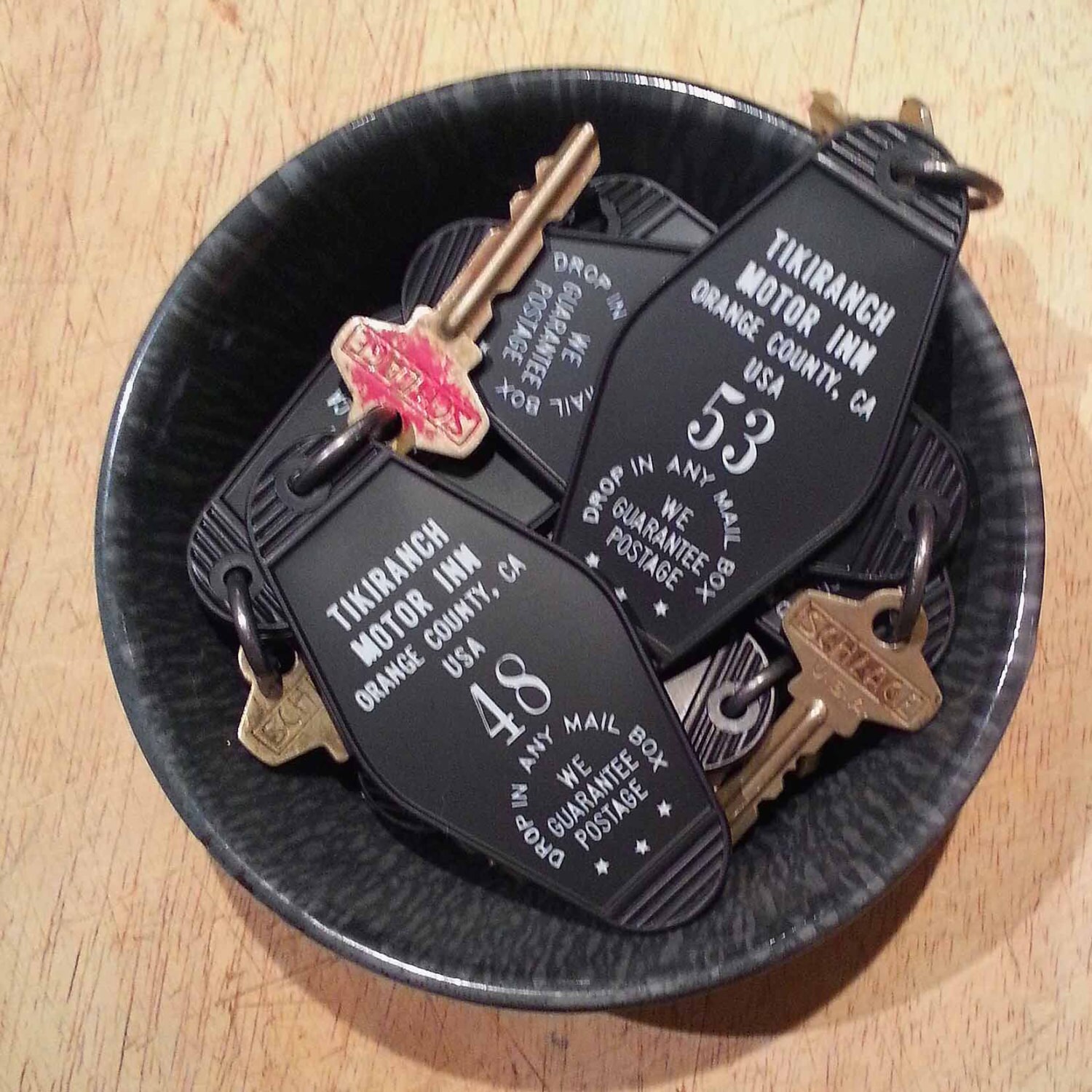 Vintage Inspired Style Motel / Hotel Key Fob Tag Tiki - Etsy