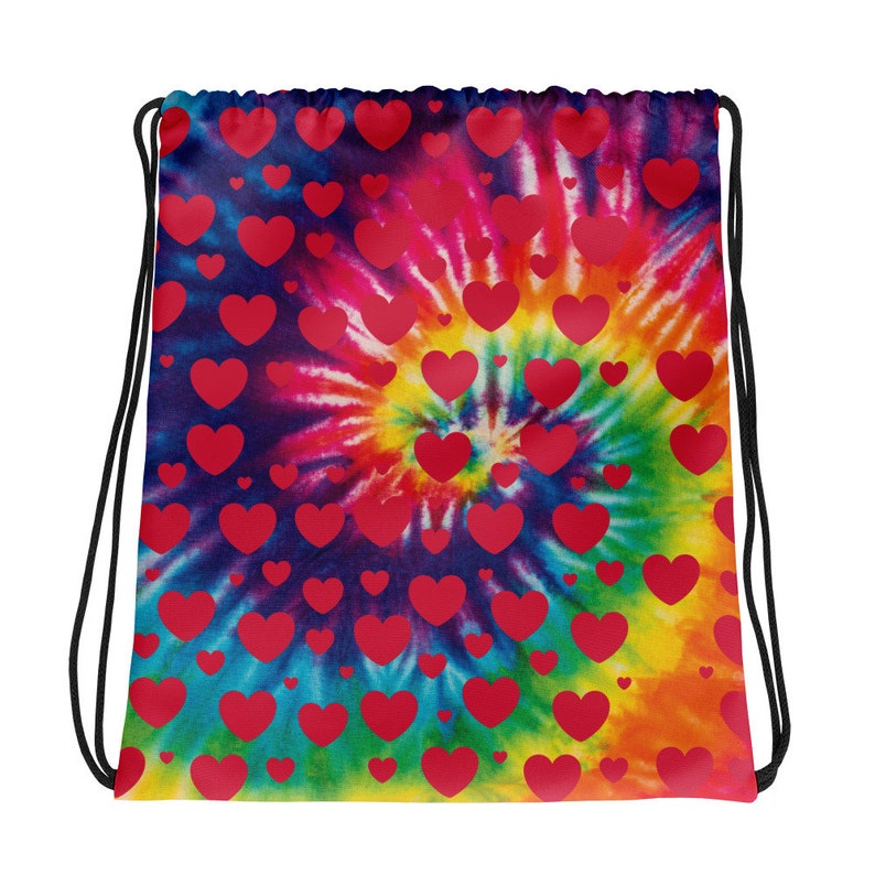 Tie Dye Collection: Love Goes Around Drawstring Bag - Etsy