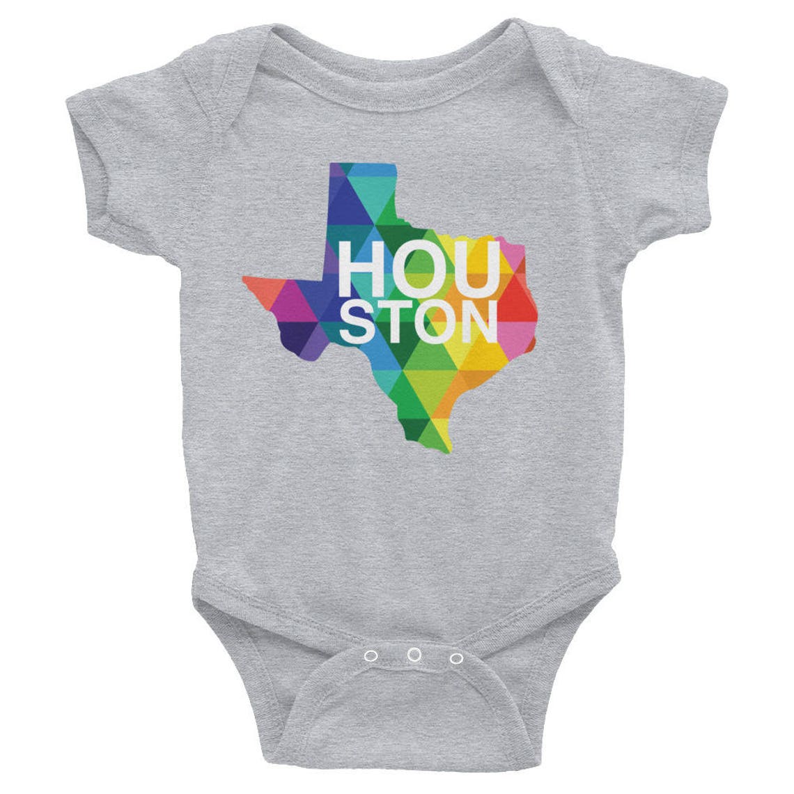 Houston Texas Baby Infant Apparel Colorful Texas State | Etsy