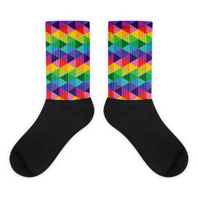 Rainbow Socks Colorful Socks Fun Socks Unicorn Socks Patterned - Etsy ...