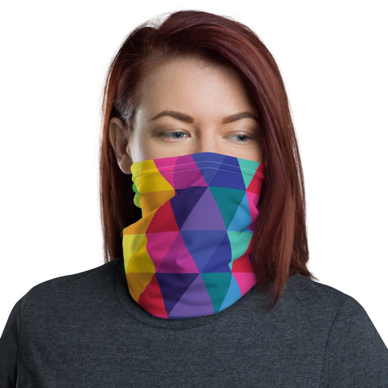 Kaleidoscope Neck Gaiter Unisex Face Mask Covering - Etsy