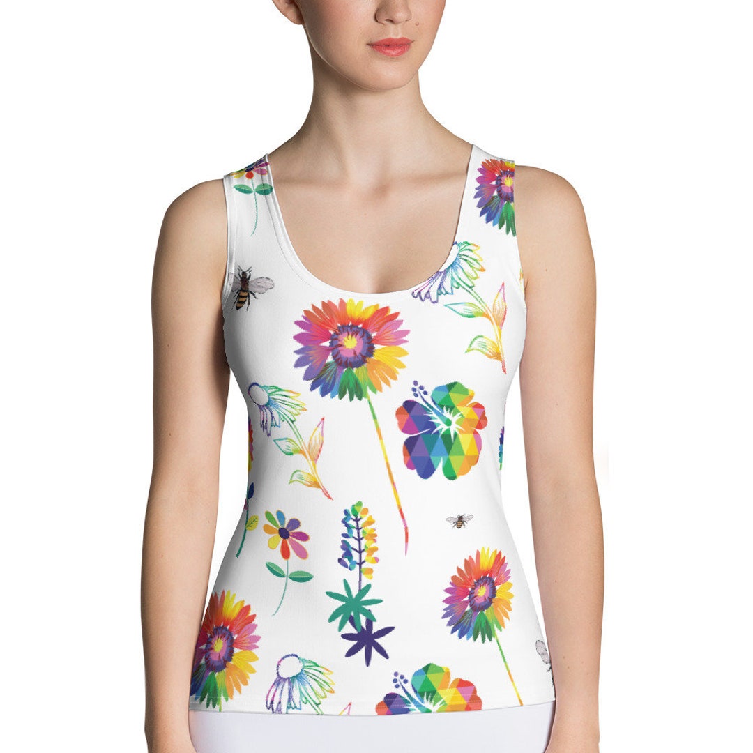 The Floral Collection: Spring Flowers Tank Top - Etsy