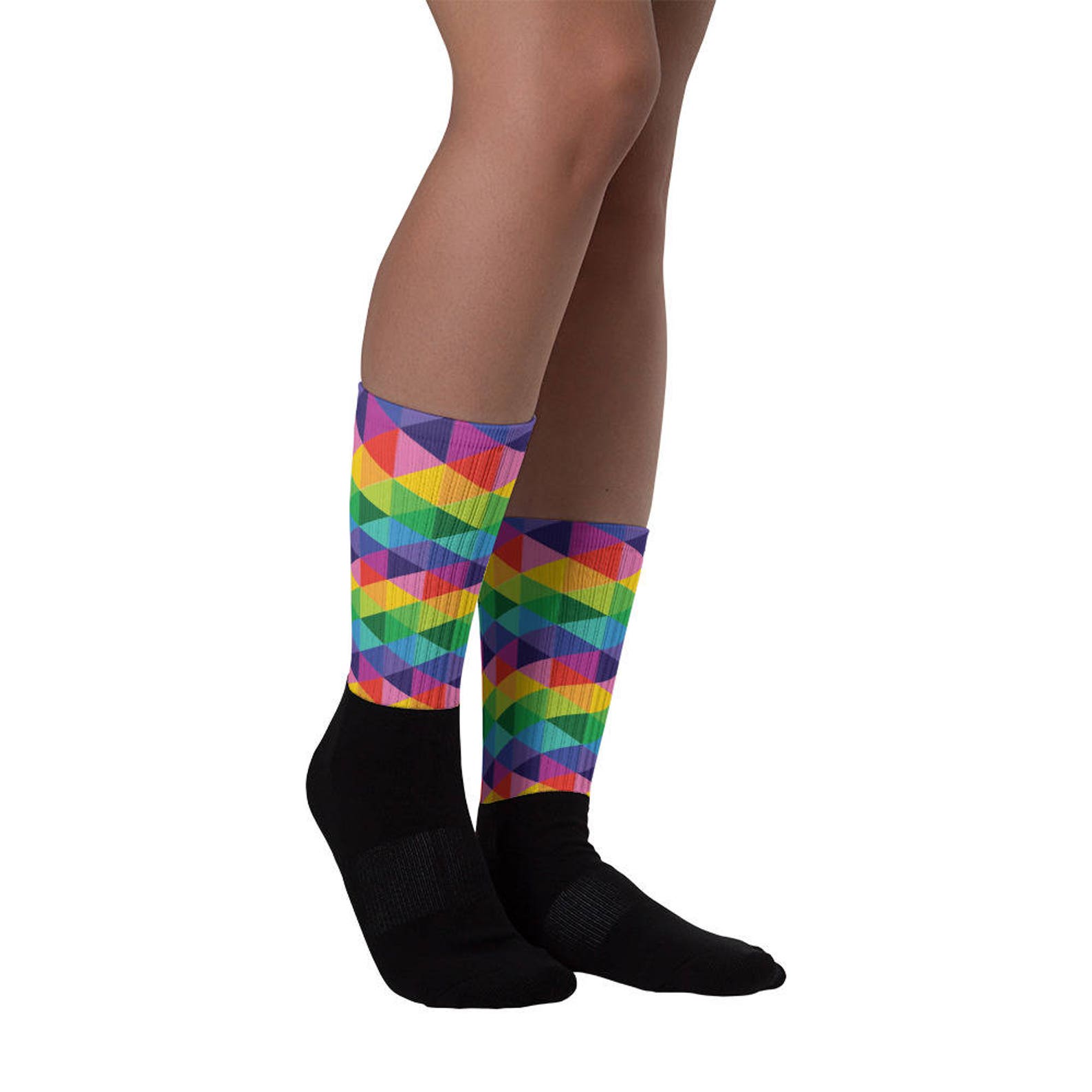 Rainbow Socks Colorful Socks Fun Socks Unicorn Socks Patterned - Etsy ...