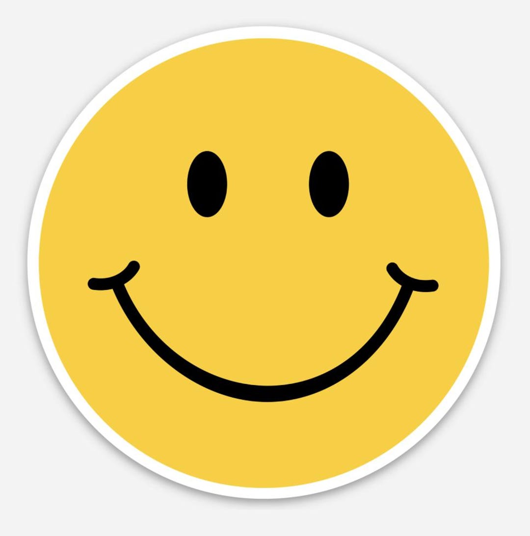 Stick With a Smile: the Quirky Grin Sticker - Etsy