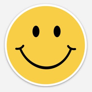 Stick With a Smile: the Quirky Grin Sticker - Etsy