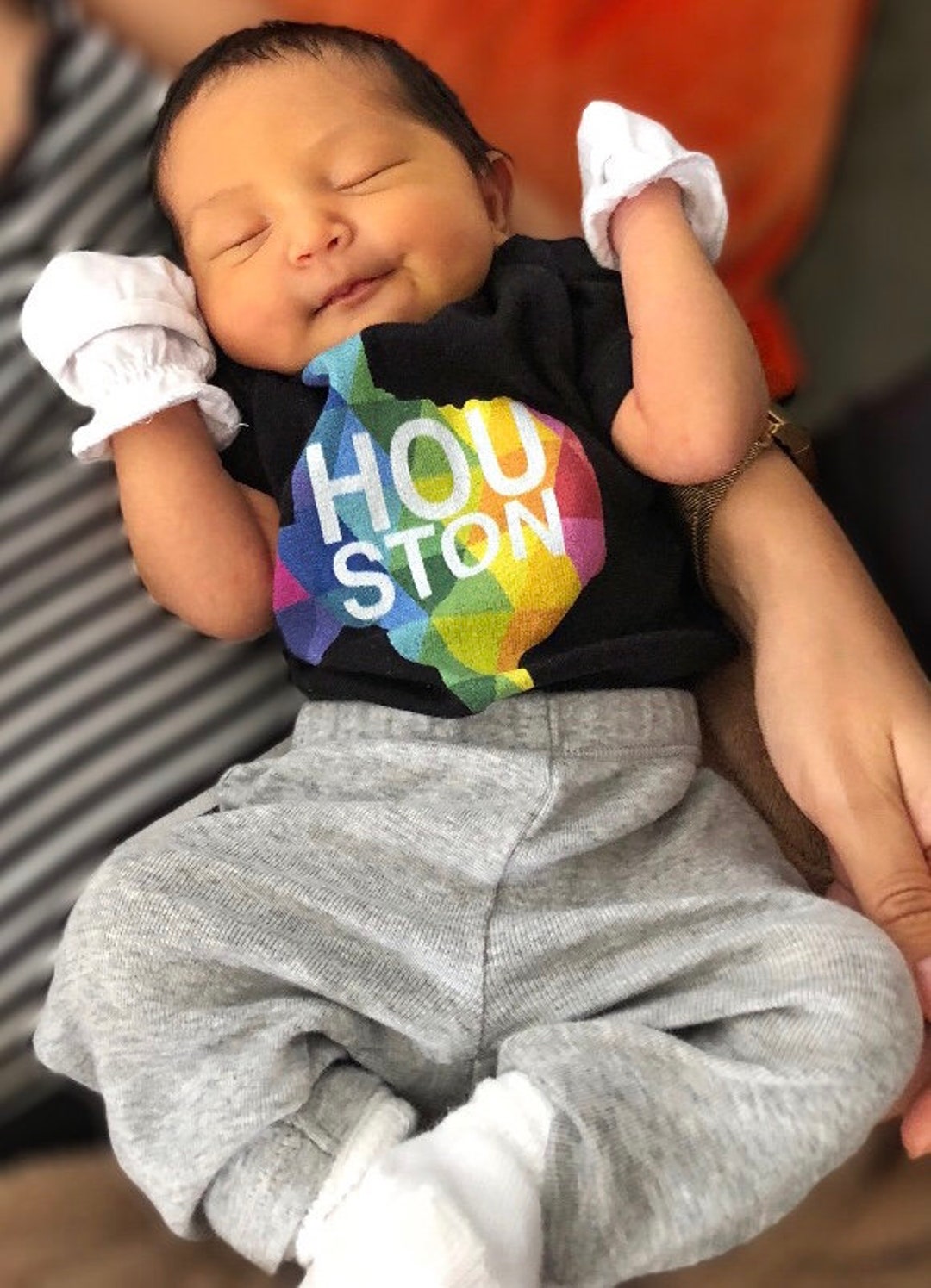 Houston Texas Baby Infant Apparel Colorful Texas State Houston Texas ...