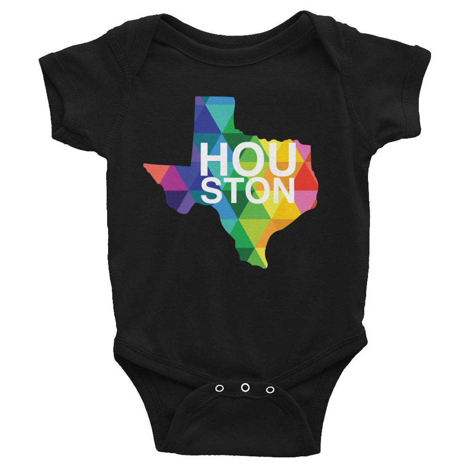 Houston Texas Baby Infant Apparel Colorful Texas State | Etsy