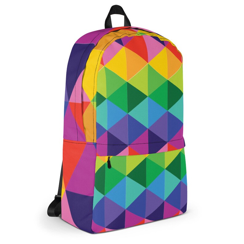 Colorful Backpack for School Work or Traveling Rainbow Bag to | Etsy