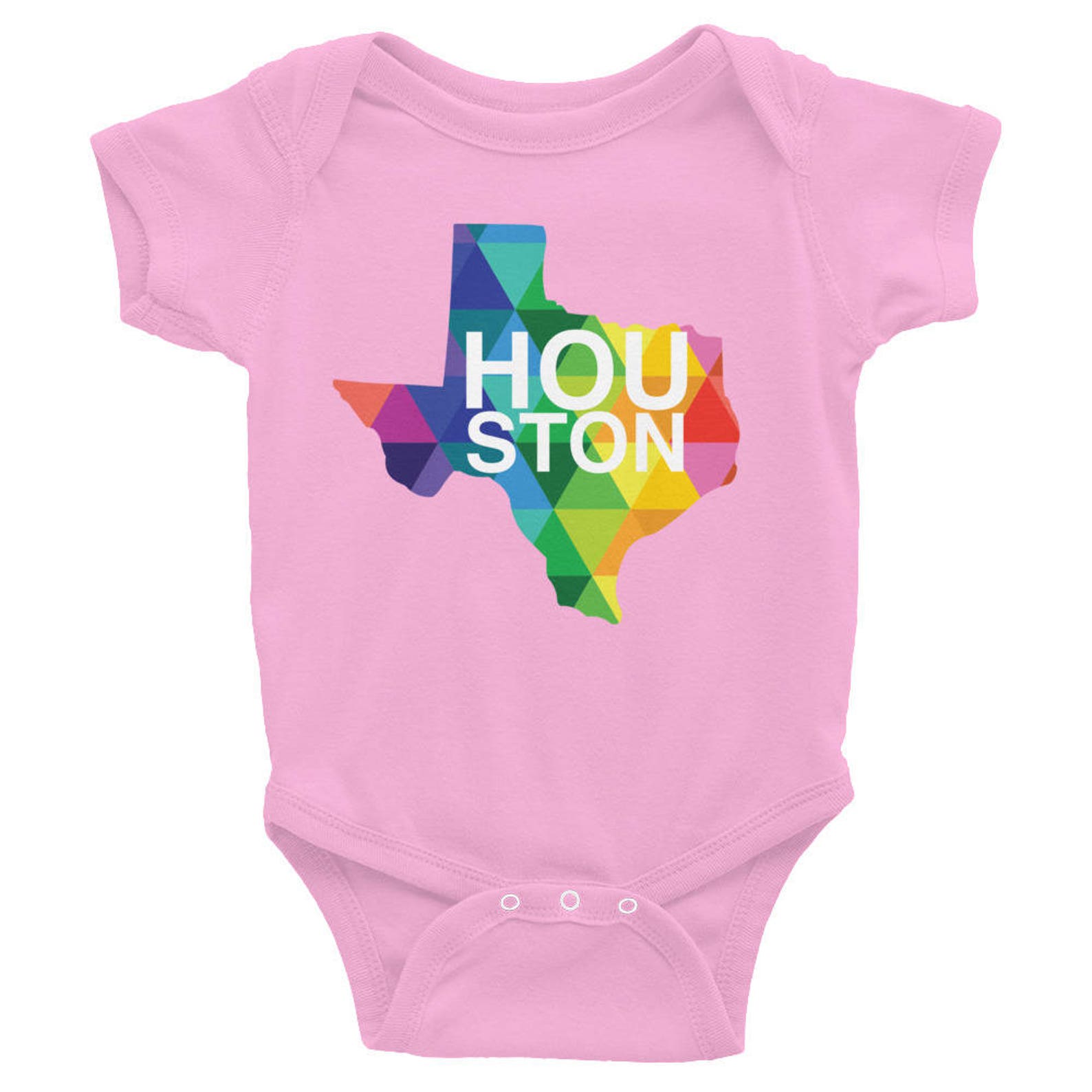 Houston Texas Baby Infant Apparel Colorful Texas State | Etsy