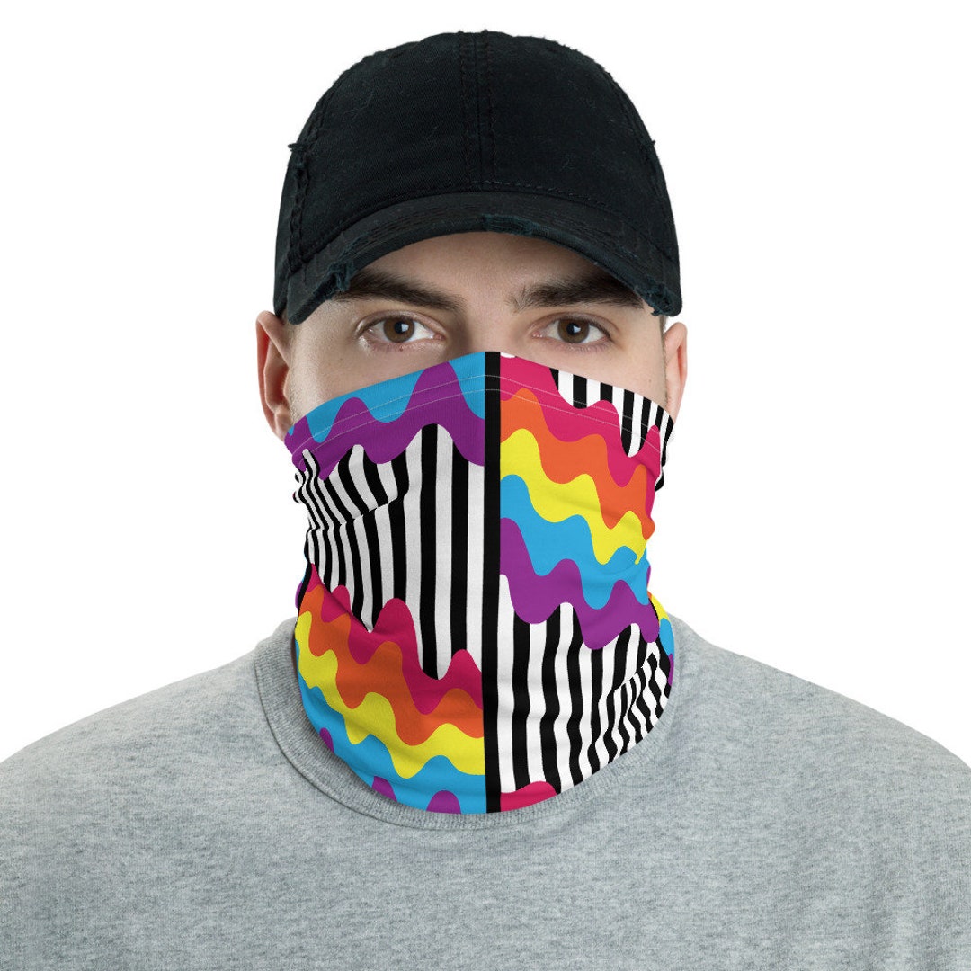 The Oh so Wavy Collection: Neck Gaiter Face Mask Covering - Etsy