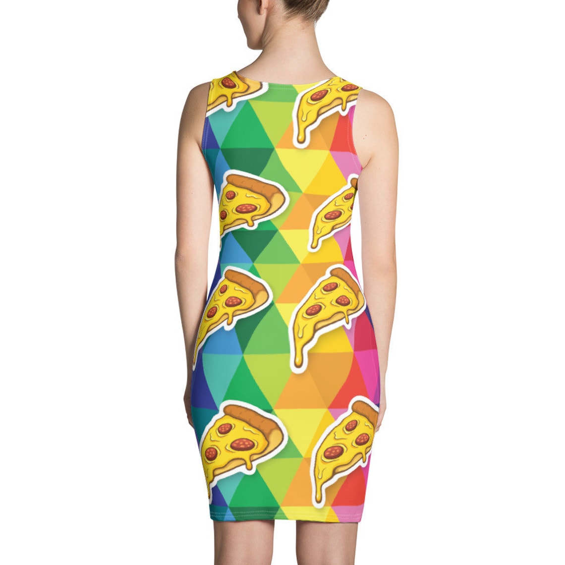Colorful Pizza Dress for All the Pizza Lovers Out There or | Etsy