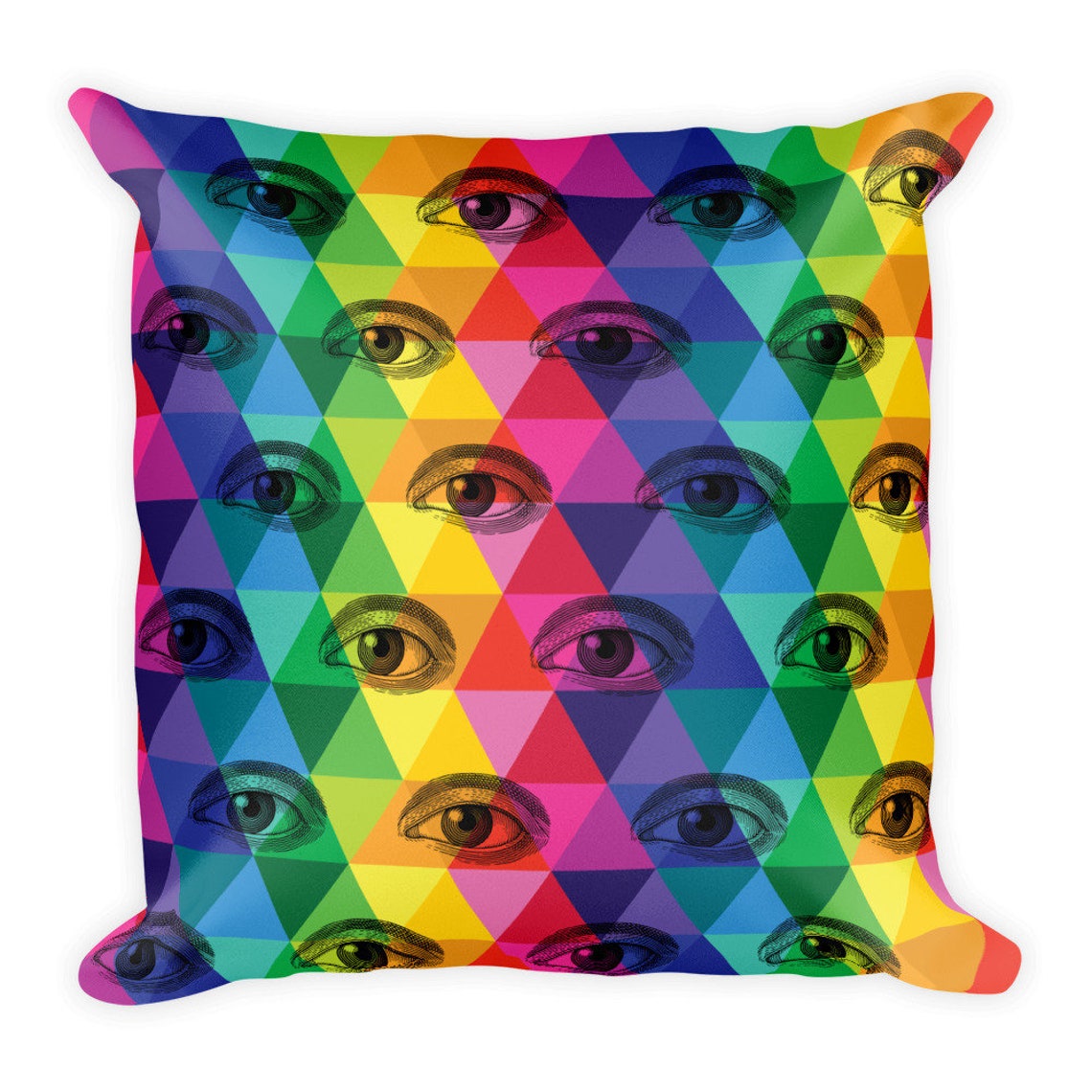 Double Sided 3D Cube Square Pillow and Eyeball Pillow | Etsy