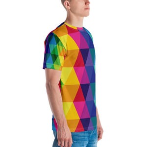 Geometric Men's T-shirt - All Over Print Tee - Etsy