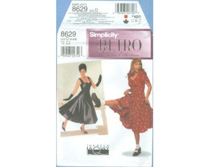 1999 Misses' Swing Dresses From the 1940's & 1950's by Designer Theresa Laquey UC FF Size 4,6,8 ...