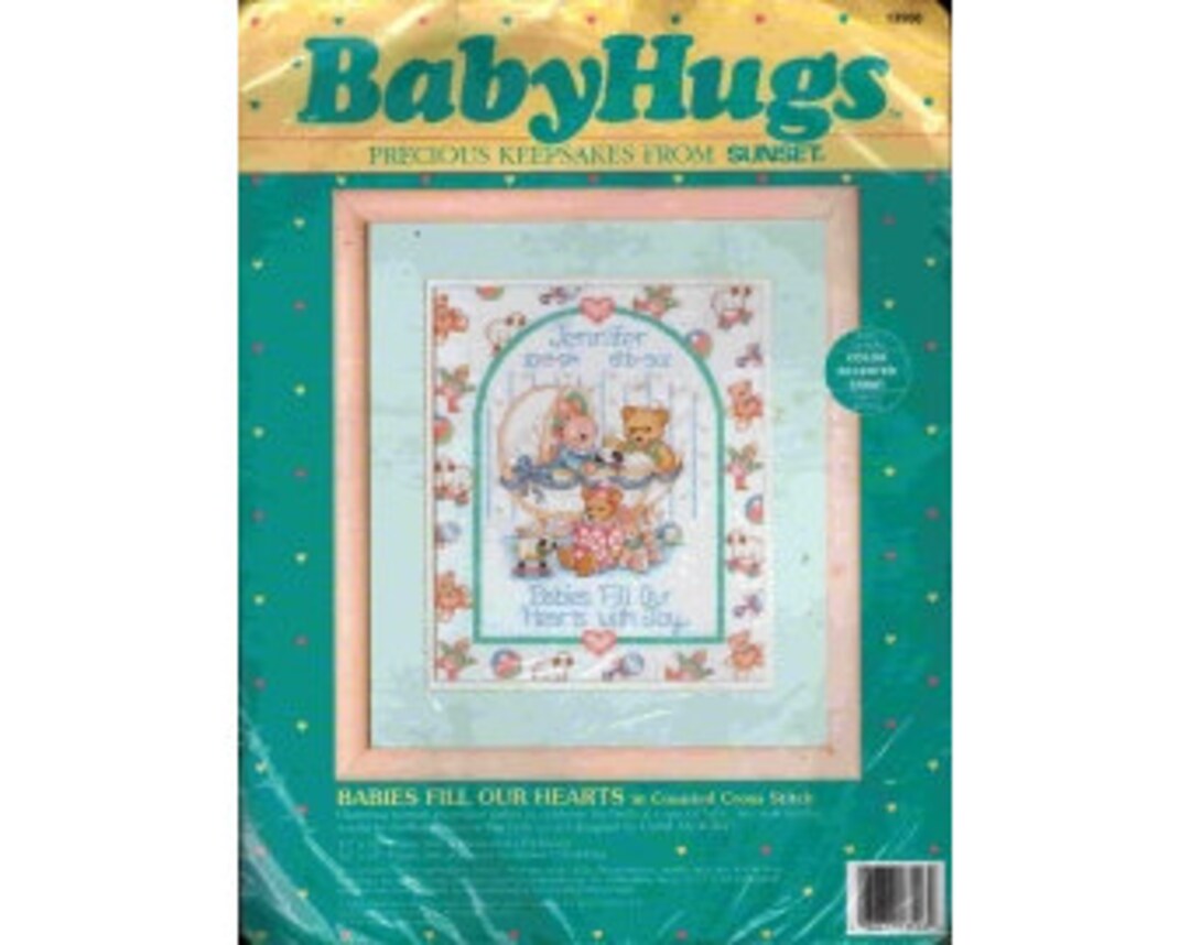 1992 Babies Fill Our Hearts With Joy Personalized Birth Announcement ...