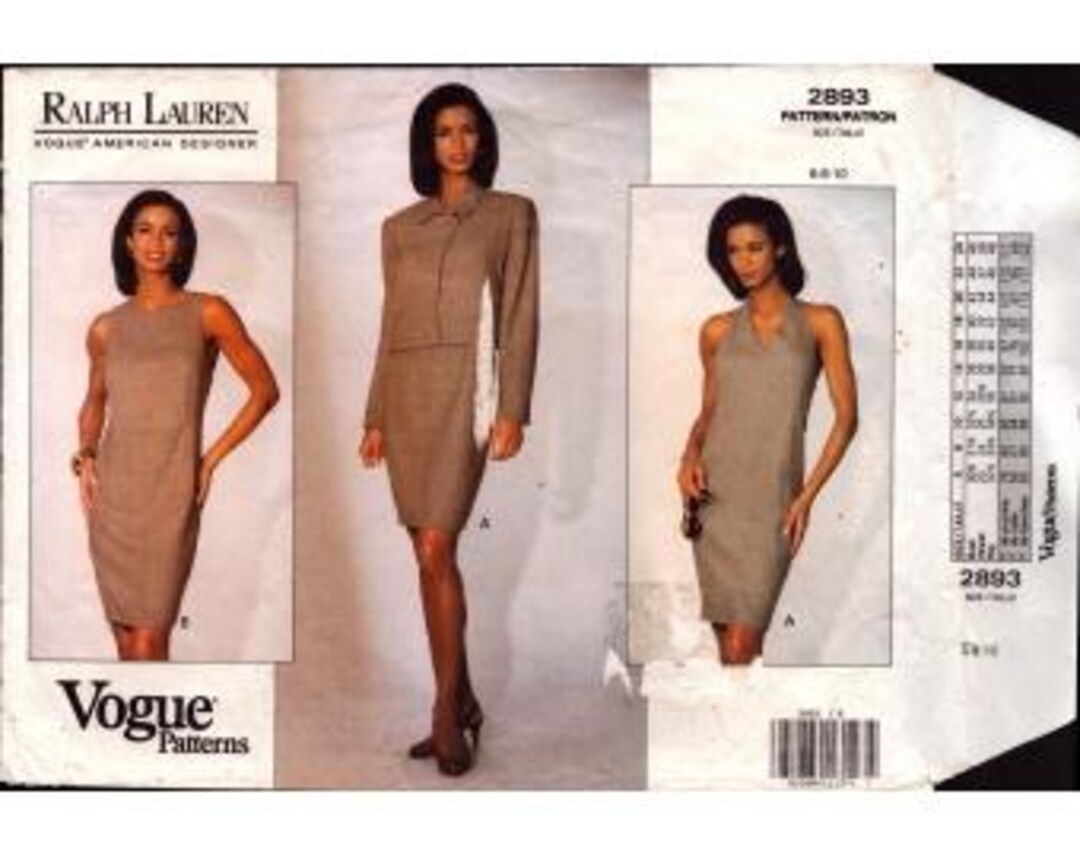 1992 Misses Tapered Sleeveless Halter or Round Neck & Loose Below Waist ...