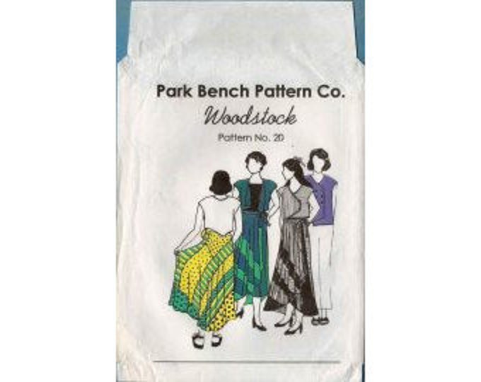 2000s Misses Handkerchief Hem Wrap Skirt & Open Front or Buttoned Vest ...