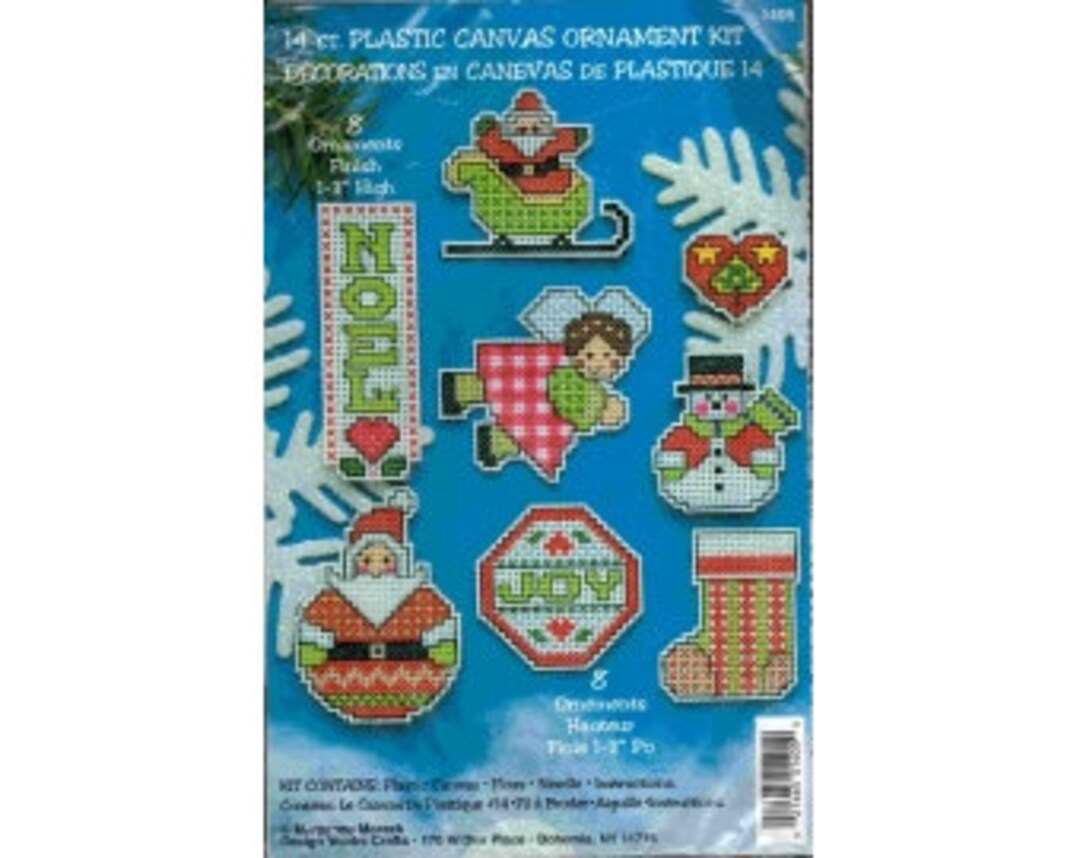 2000s Noel Santa Claus Snowman Angel Stocking Heart NIP DIY Set of 8 ...