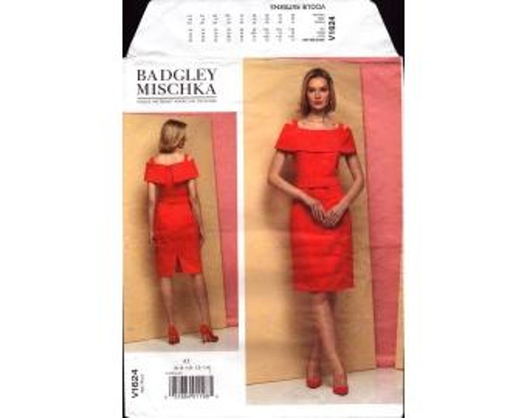 2019 Misses Wide off Shoulder Collar Close Fitting Knee Length Dress by ...