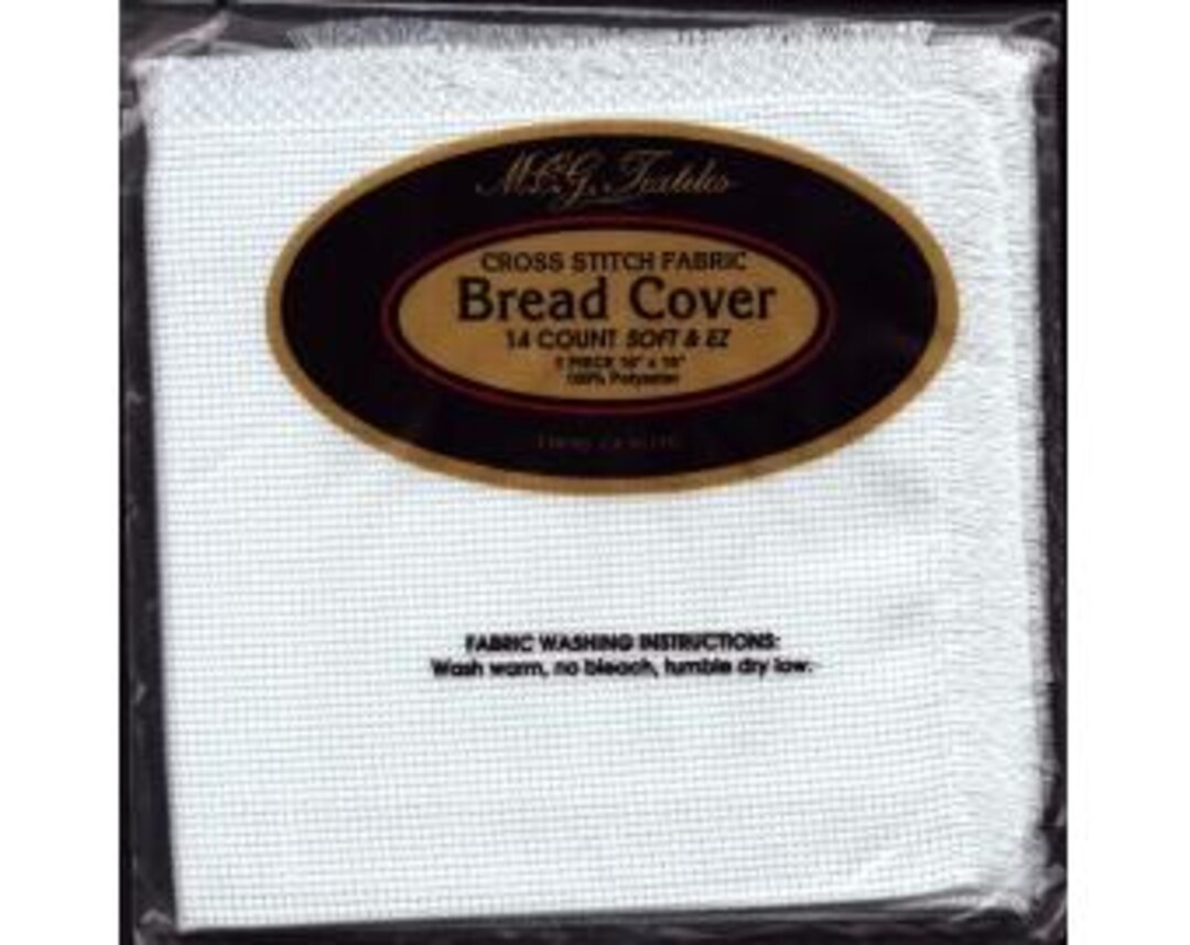 2000s White or Ivory or Oatmeal 18 X 18 Bread Cover Cloth 14 Count Soft ...