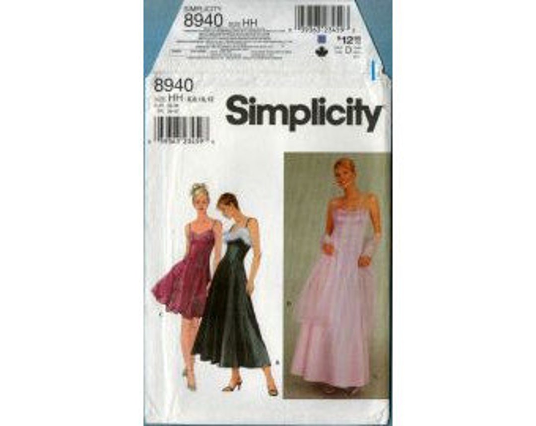 1999 Misses Spaghetti Strap Fit and Flare Dress Gown Oblong Wrap UC FF ...