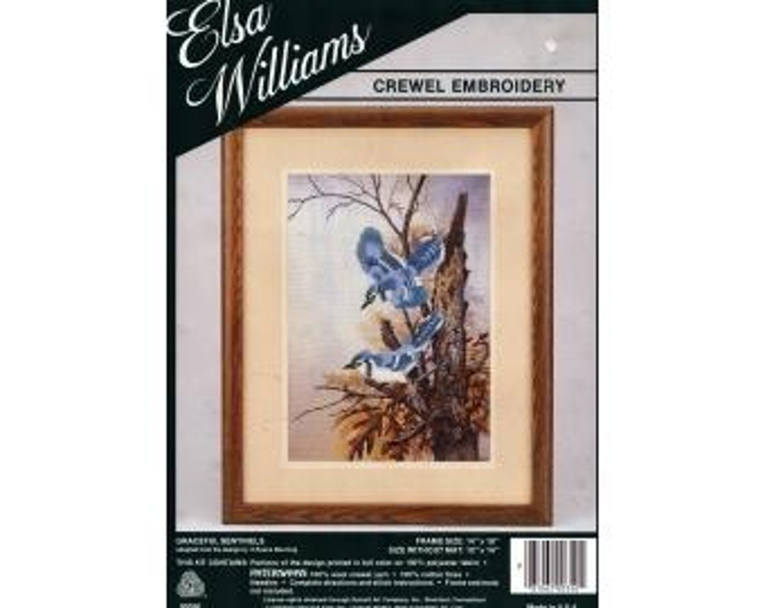 2000s Elsa Williams Graceful Sentinels Blue Jays NIP DIY Crewel ...
